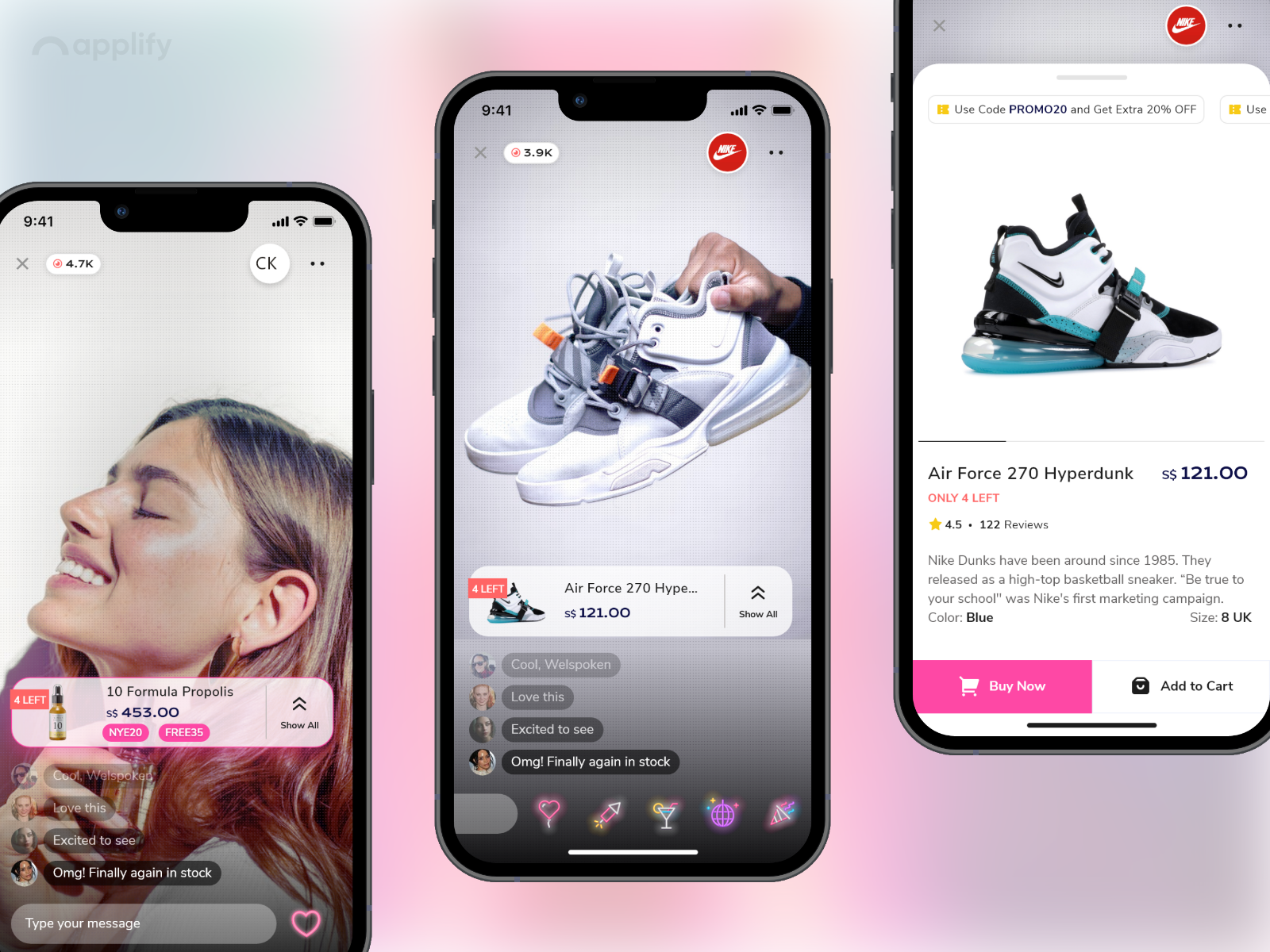 Live Streaming Interface - Ecommerce App by Applify on Dribbble