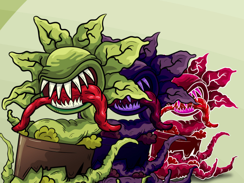 Zombie Plant Versions by MUSE GRAPHICS on Dribbble
