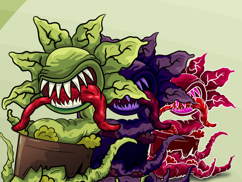 Zombie Plant Versions by MUSE GRAPHICS on Dribbble
