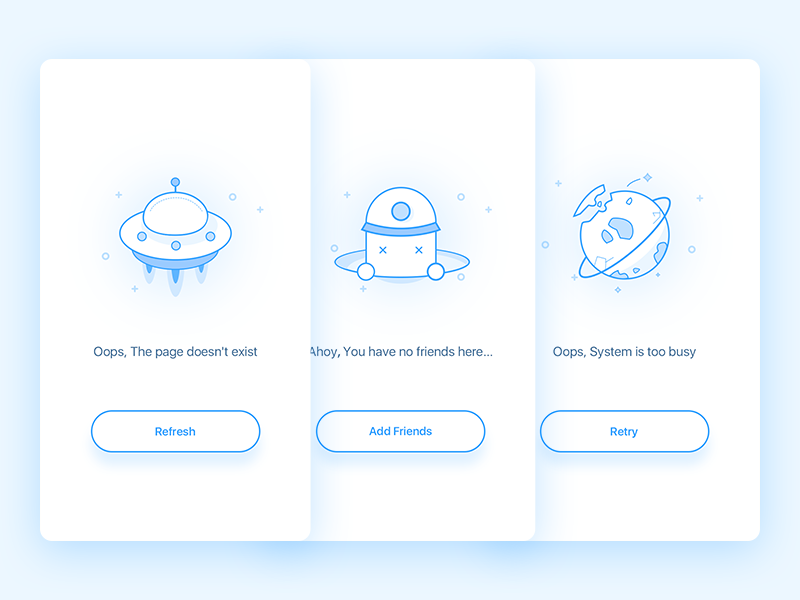 Error Page by Nora on Dribbble