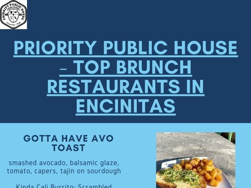 Brunch Spots near Encinitas by Priority Public House on Dribbble
