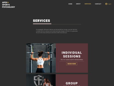 Fitness Website : Service Page by Hamza Iqbal on Dribbble