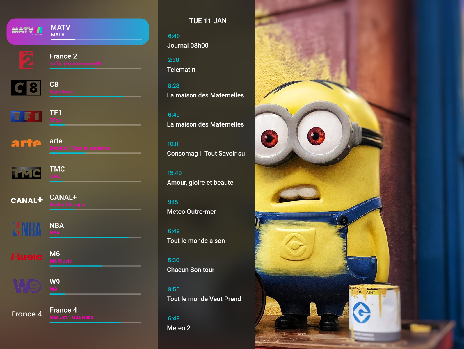 MATV : Channel list Page-2 by Hamza Iqbal on Dribbble