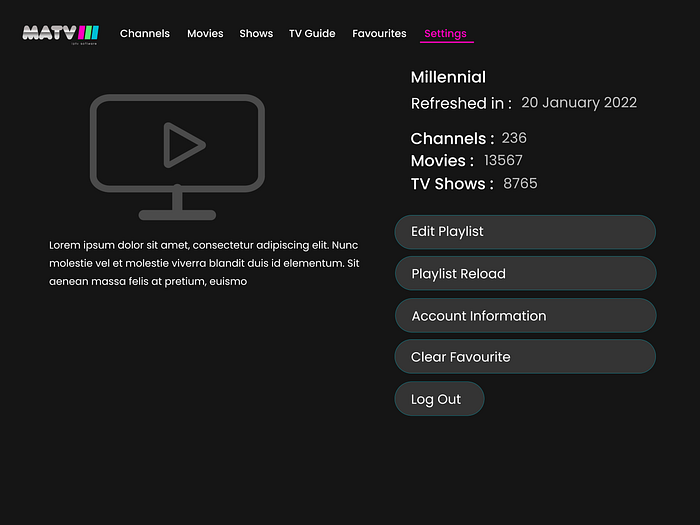 Matv App designs, themes, templates and downloadable graphic elements ...