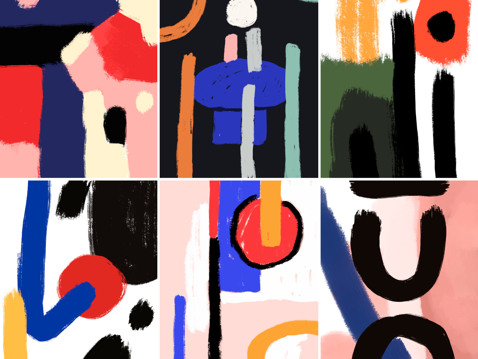 abstraction . spots . lines by Lubov on Dribbble