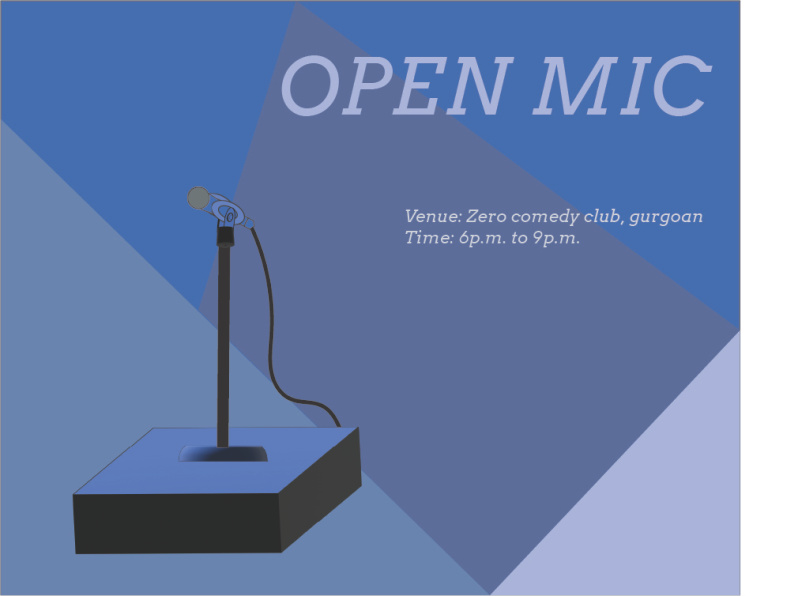 Open Mic Poster by Sanyam on Dribbble