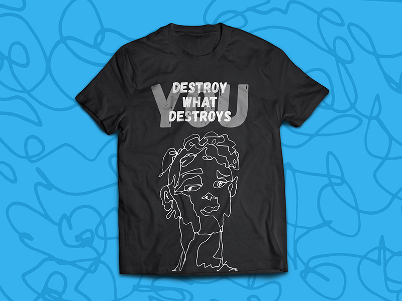 Destroy Tshirt Design by Rishi Shah on Dribbble