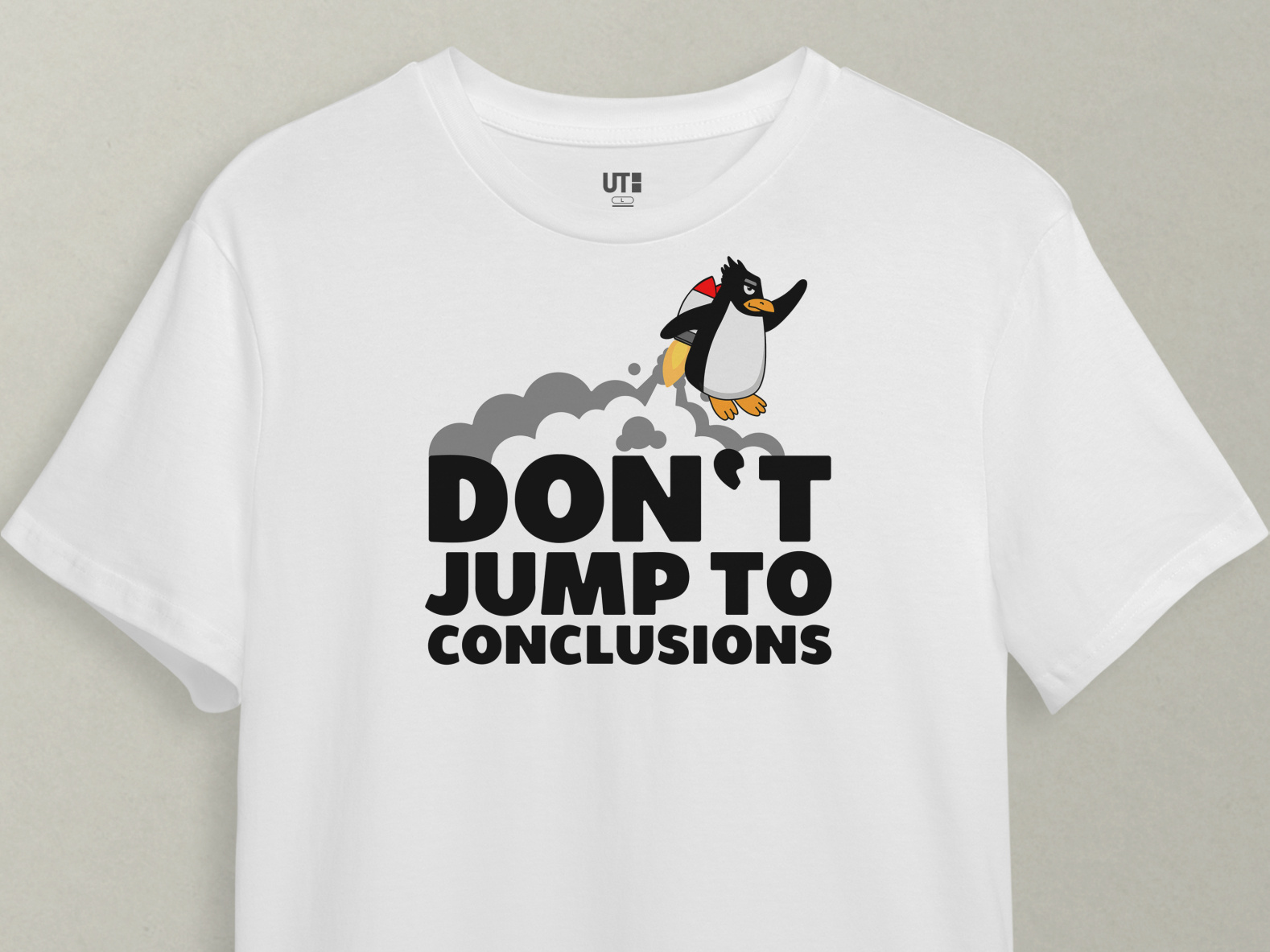 Don't jump to conclusions T-Shirt by Fabian Tischler on Dribbble