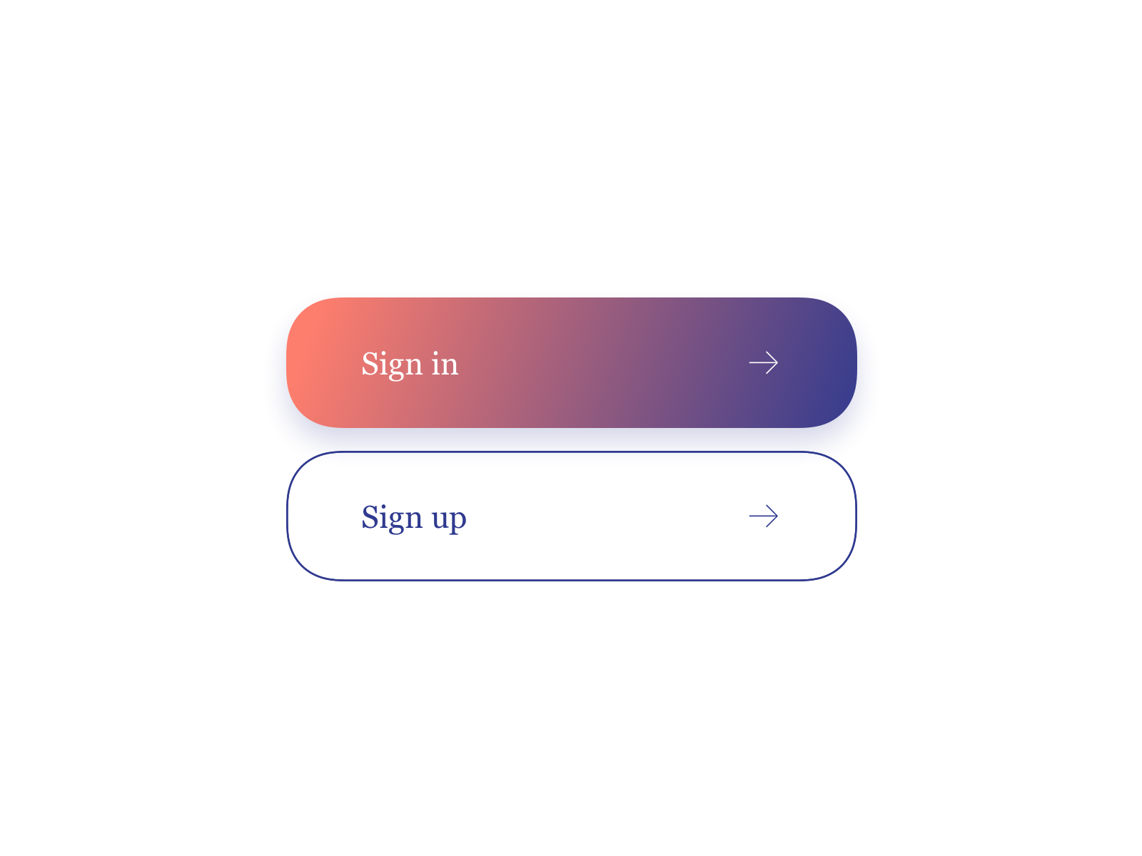 Sign in/Sign up Buttons by Anca Mihai on Dribbble