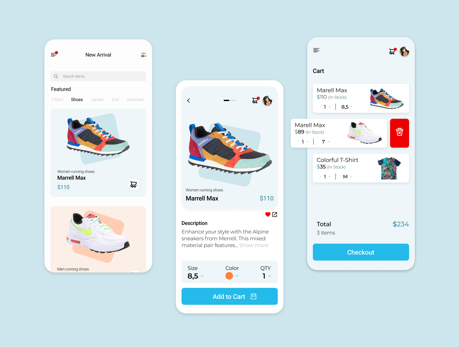 Online Store Mobile App by Roman Landa on Dribbble