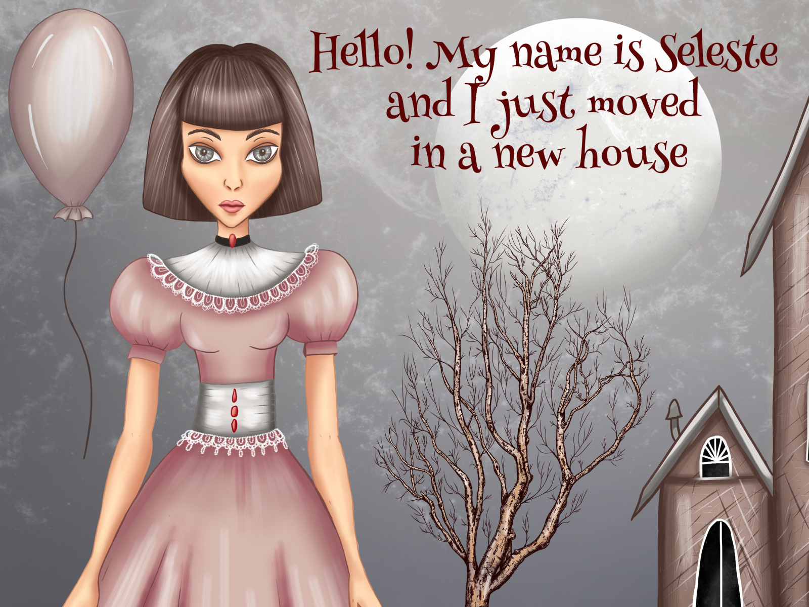 Selesta moved in a haunted house by Yana Sidelnikova on Dribbble