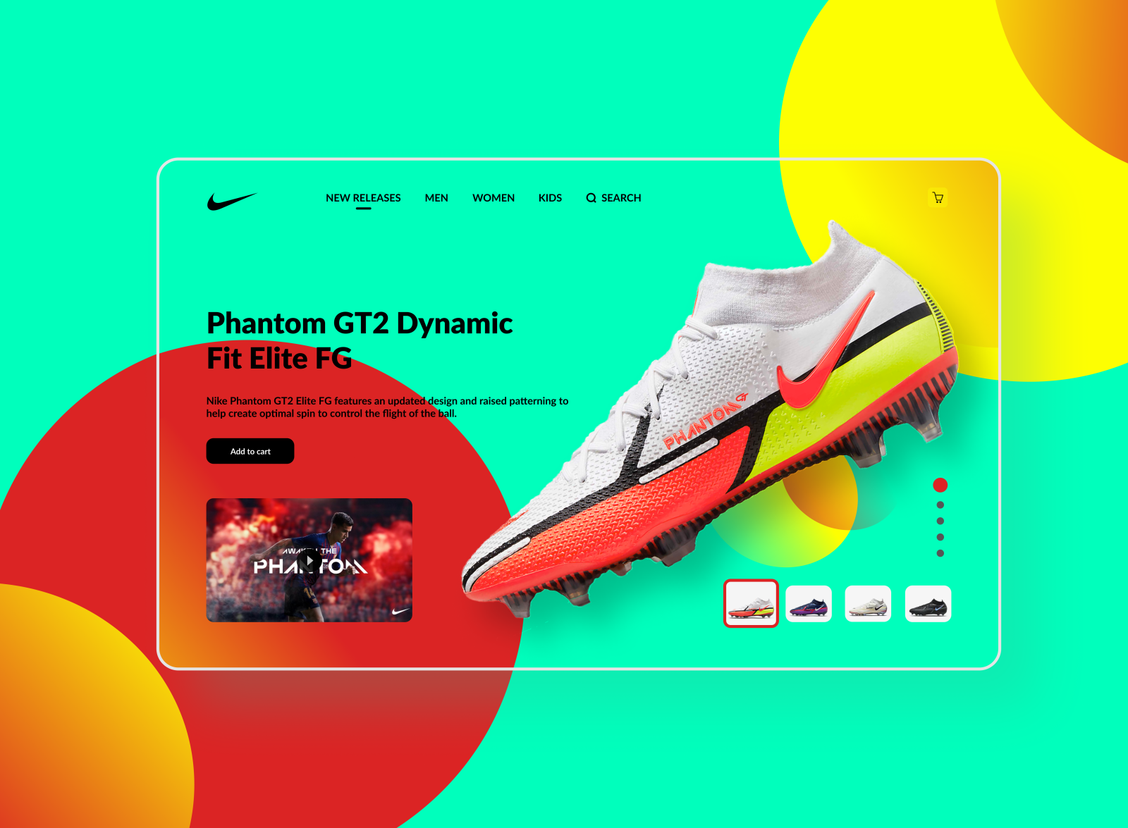 Nike Web by Johannes Gavin on Dribbble