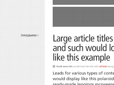 Style Tile (typography) by Jared Ponchot on Dribbble