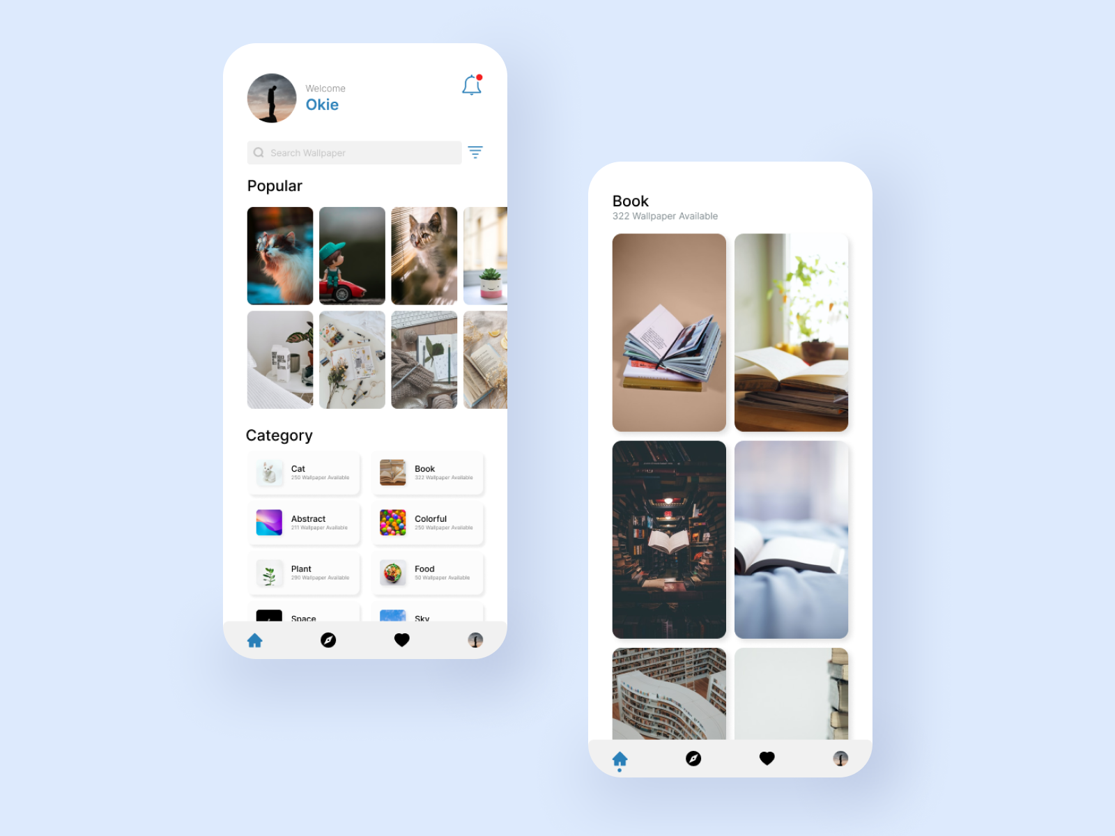 UI Design : Wallpaper app by Rizky Dermawan on Dribbble