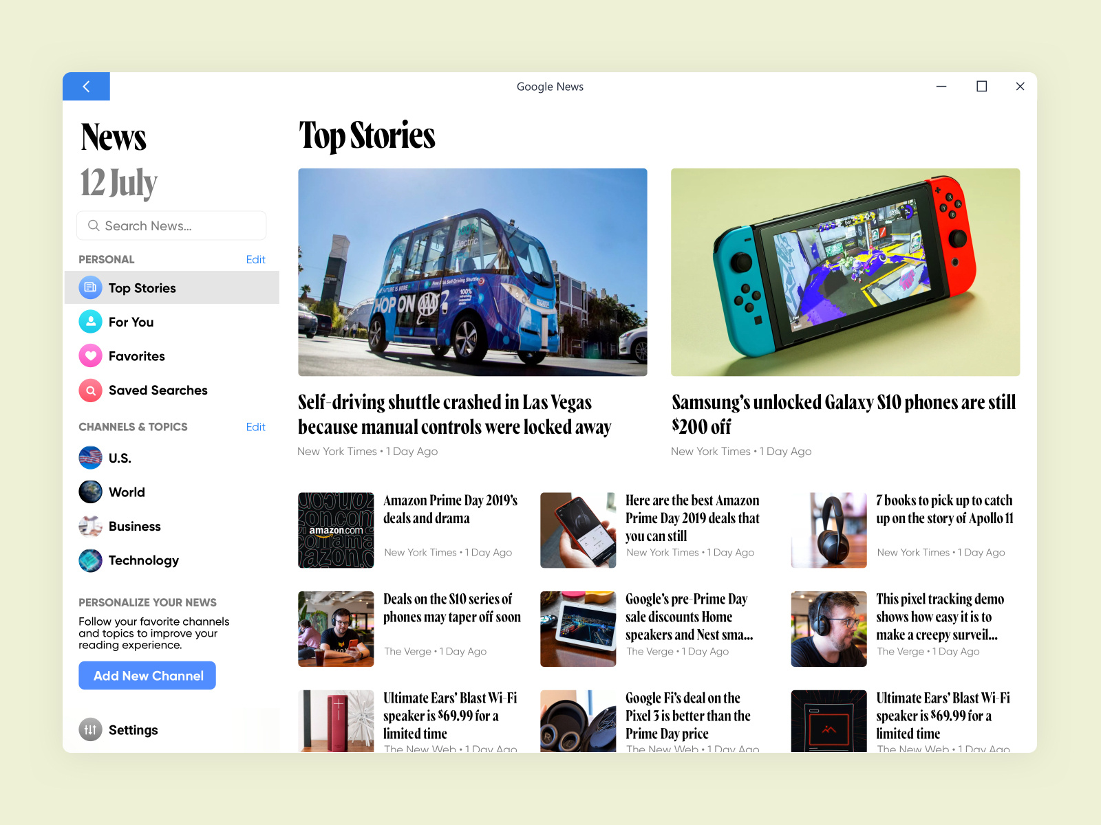 News Reader / RSS Feed by Airly Studio on Dribbble