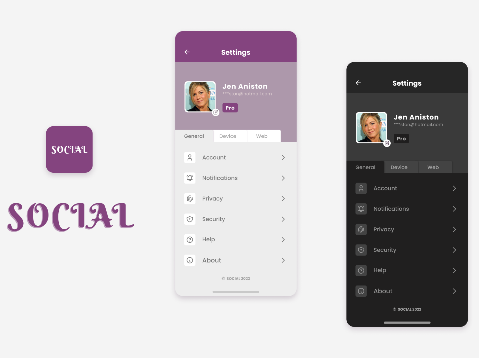 Settings | Mobile App - DailyUI 007 by SAPTAK PATIL on Dribbble