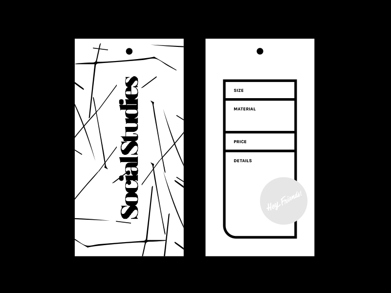 Social Studies Hang Tags by Emma Brooks on Dribbble