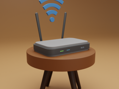 wifi router created in blender 3d... by daniel devapriyan on Dribbble
