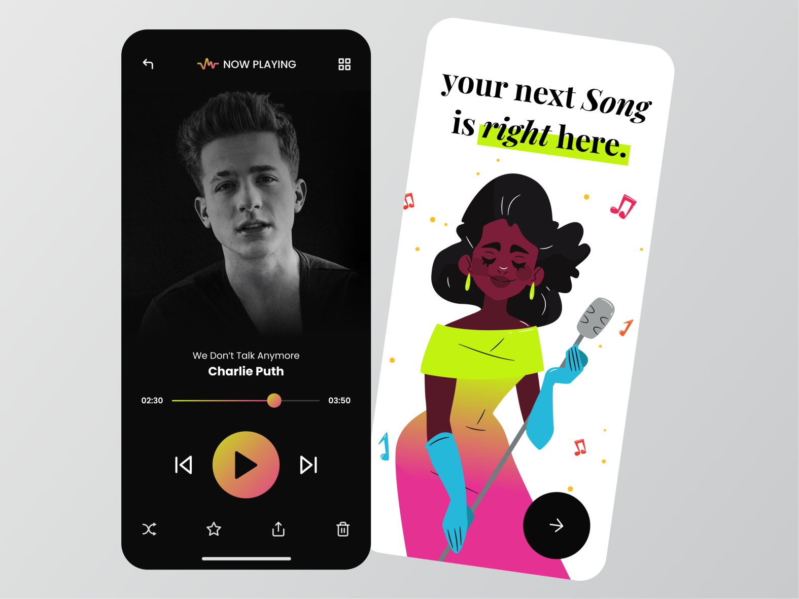 #dailyui#009 | Music Play App by Aqsa Arif on Dribbble