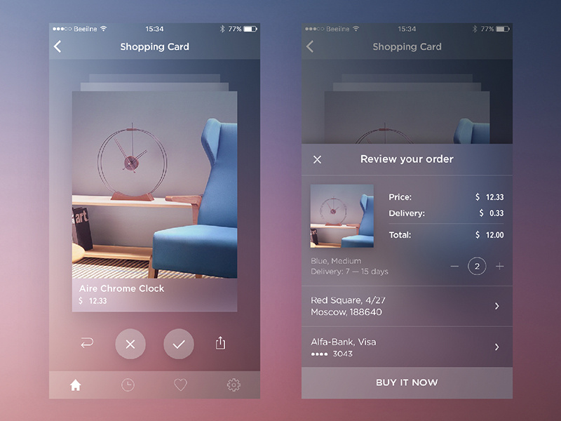 shopping design by Steward Zhang on Dribbble