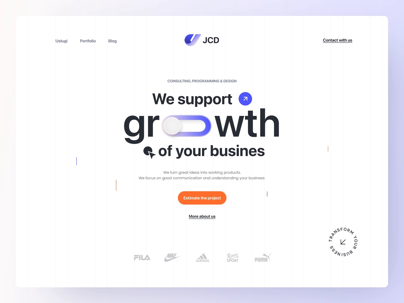 JCD - New website concept by Artur Dziuła for JCD on Dribbble