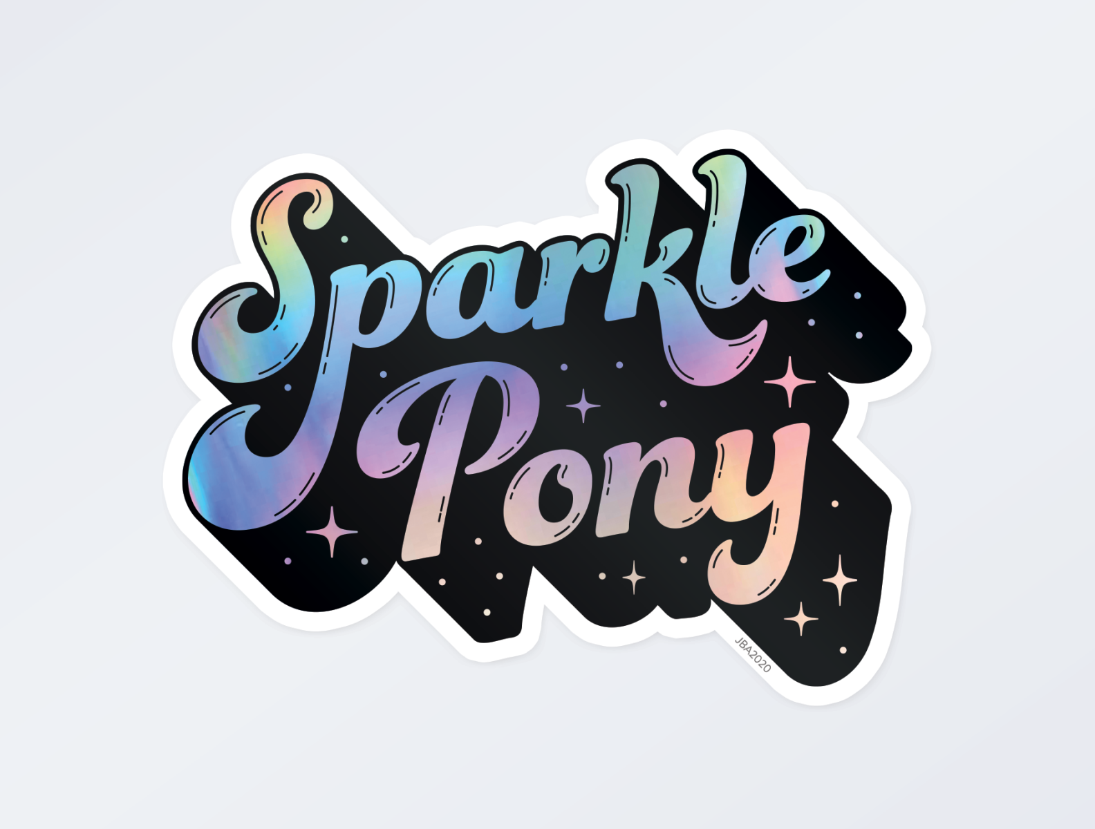 Sparkle Pony Sticker V1 by Jess Bruels on Dribbble