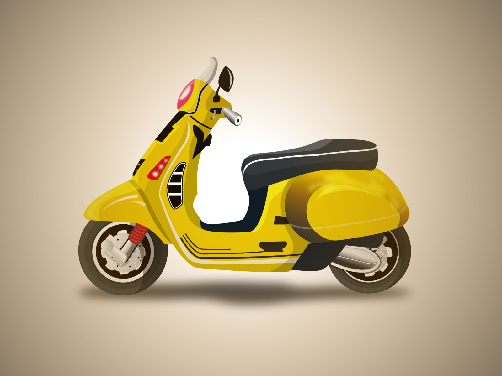 Vector Vespa Illustration by Iwan A Rahman on Dribbble