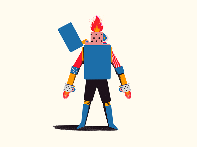 Lighter Man by Büşra Üzgün on Dribbble