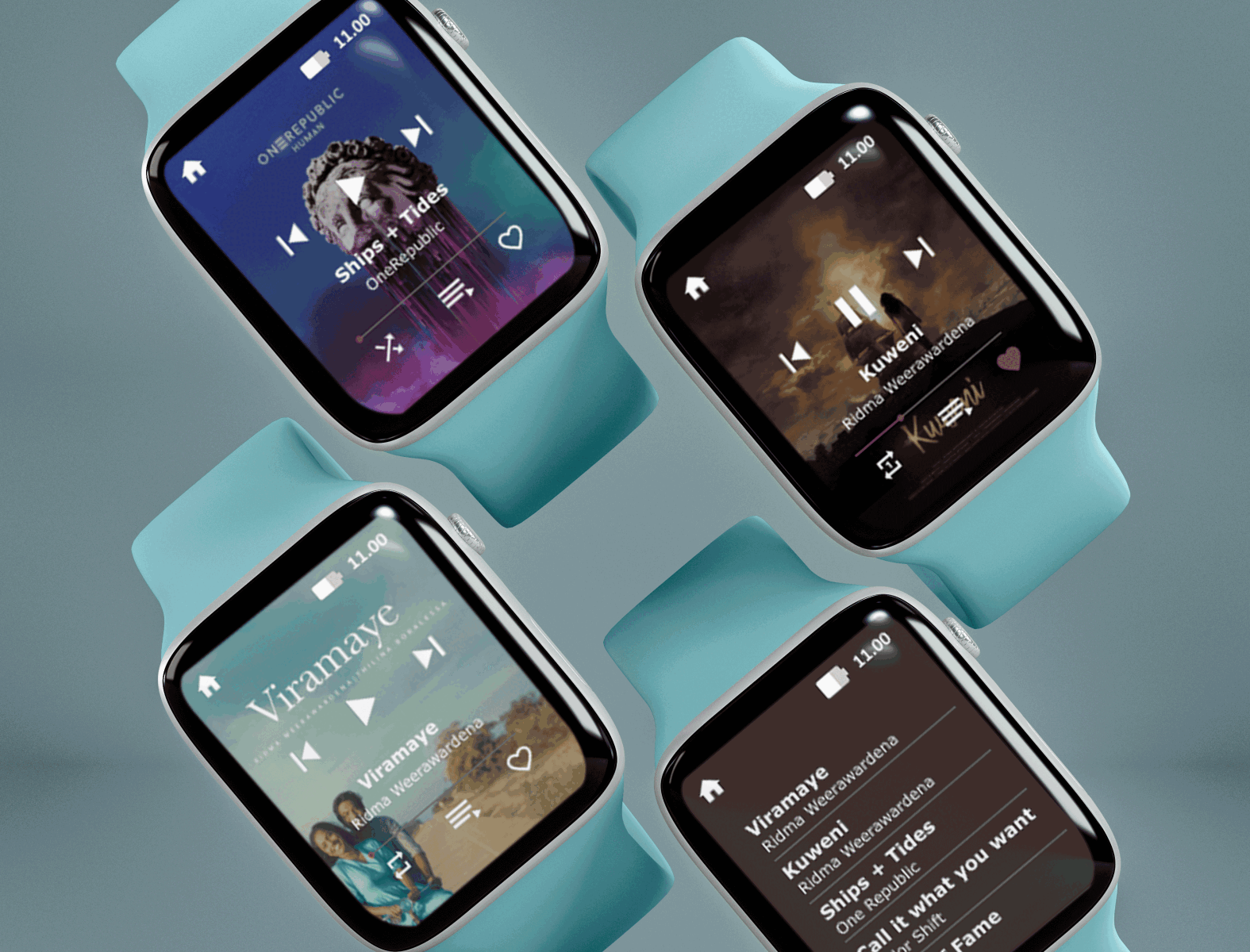 Smartwatch Music Player by Samadhi Hemachandra on Dribbble