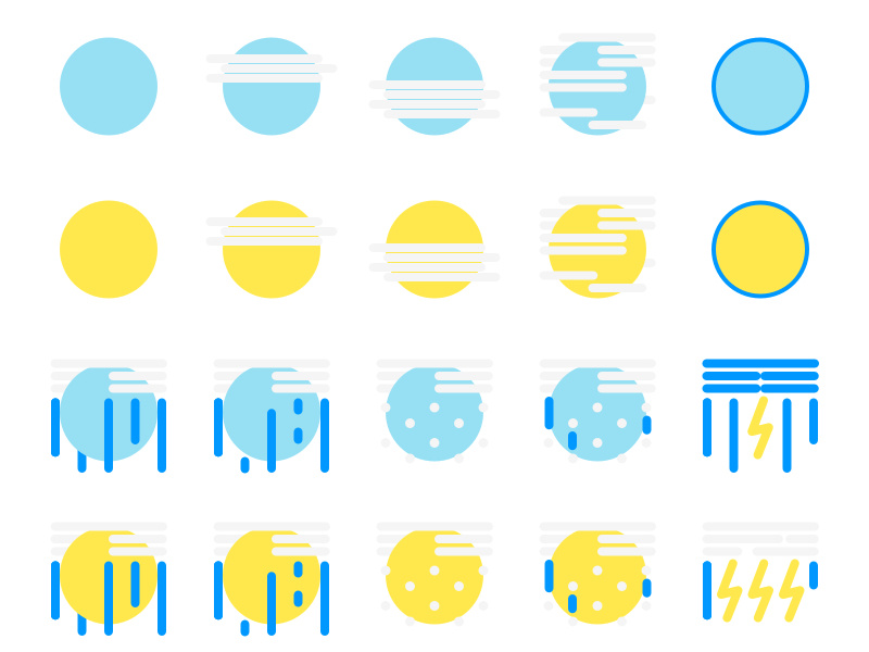 Tempest Weather Icons by Evan Kysley on Dribbble