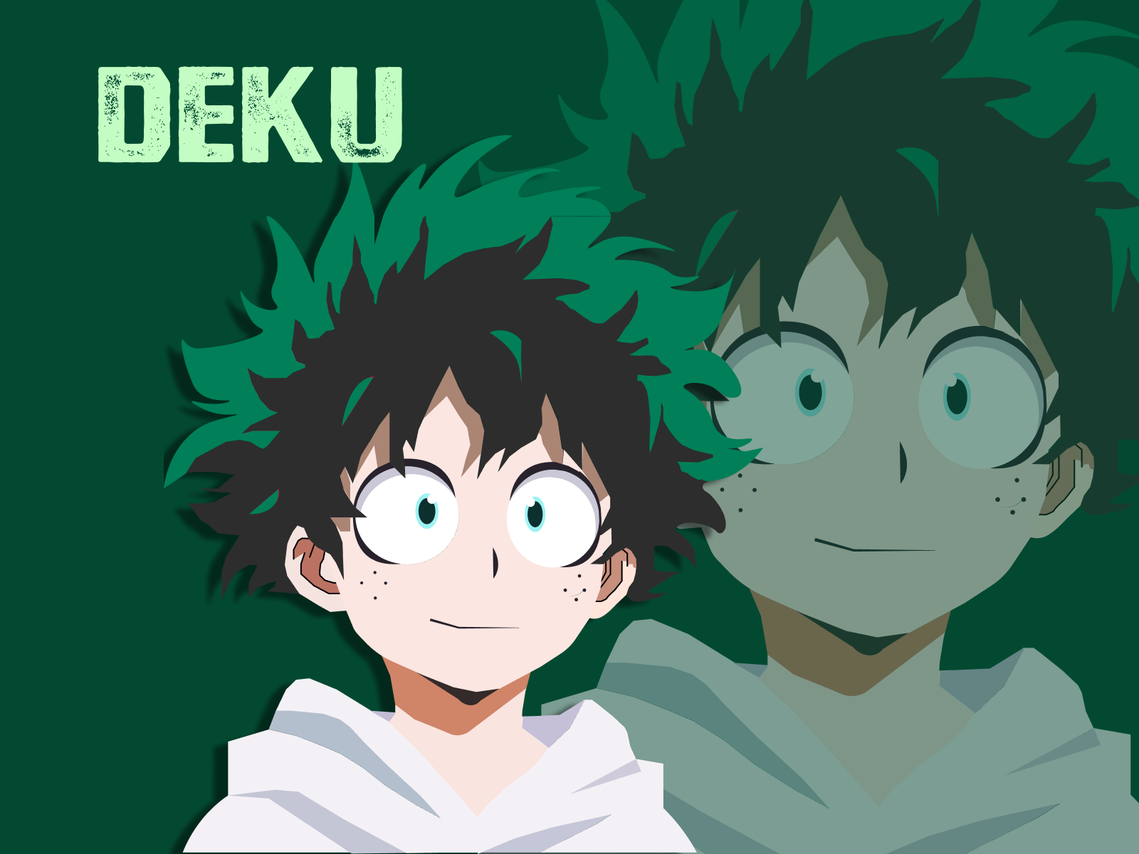 deku a.k.a Izuku Midoriya by dhruvesh gangapuram (vector) on Dribbble