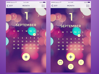 Calendar version 1 screens by Harsha Malhotra on Dribbble