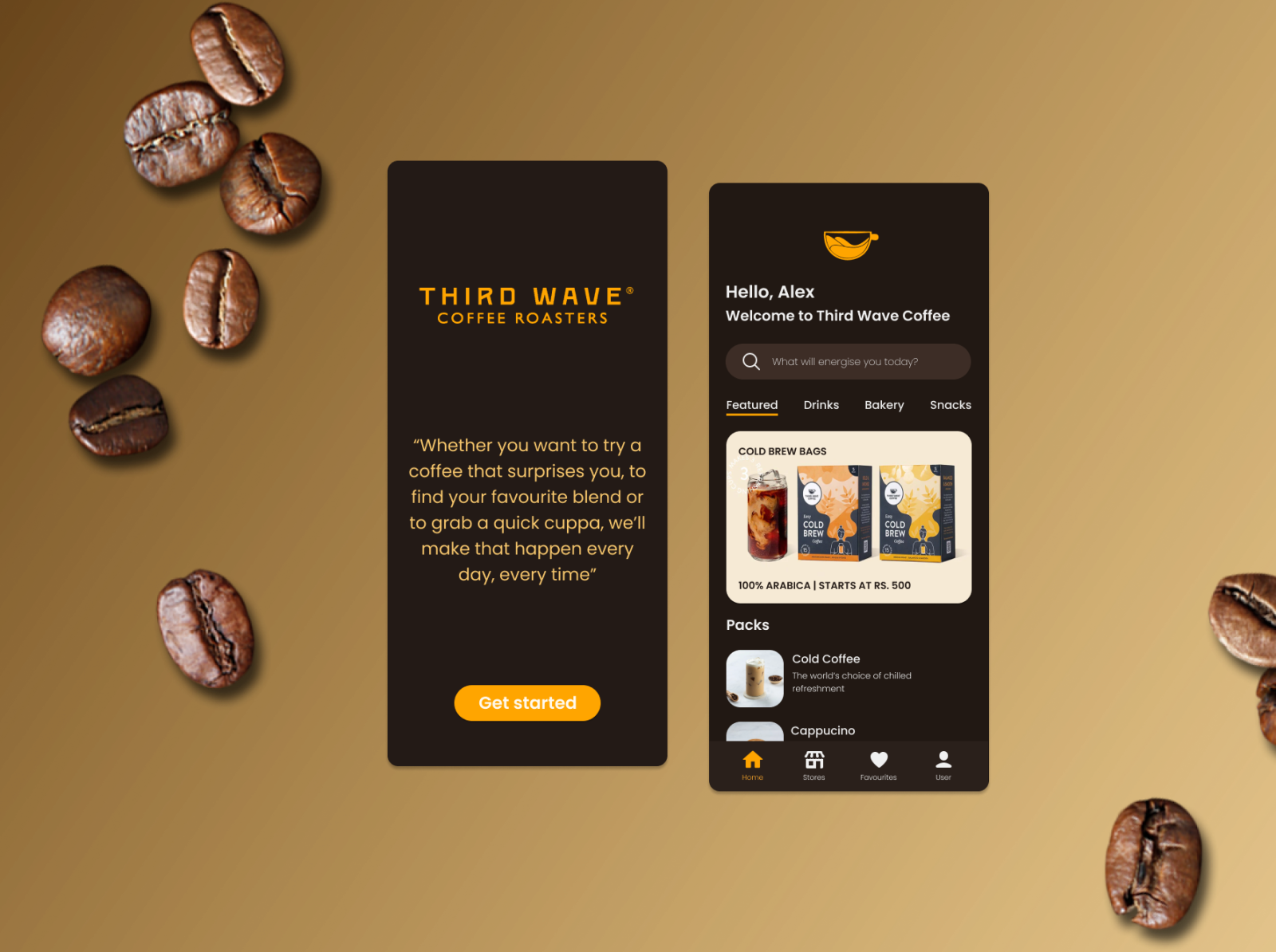 Third Wave Coffee India UI/UX app design by Nimish on Dribbble