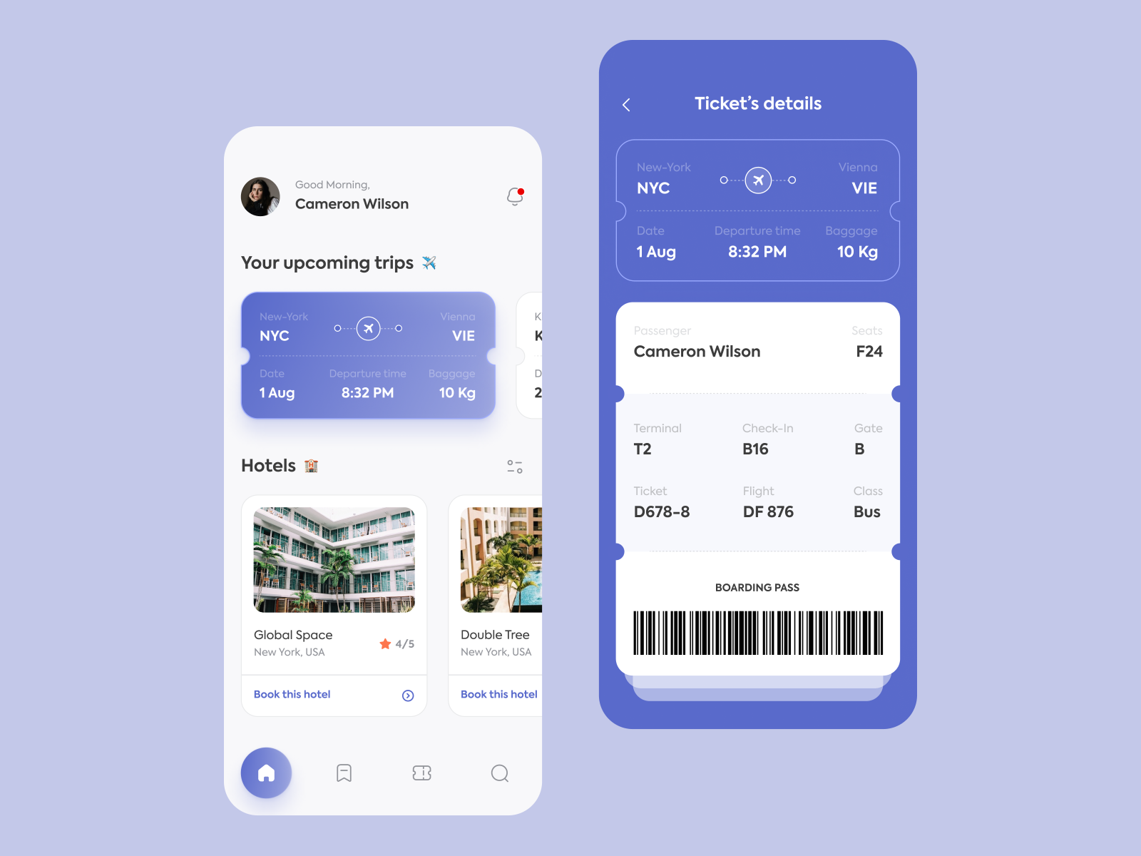 Tickets booking mobile app by Alex Seagull for Obriy Design Büro on ...