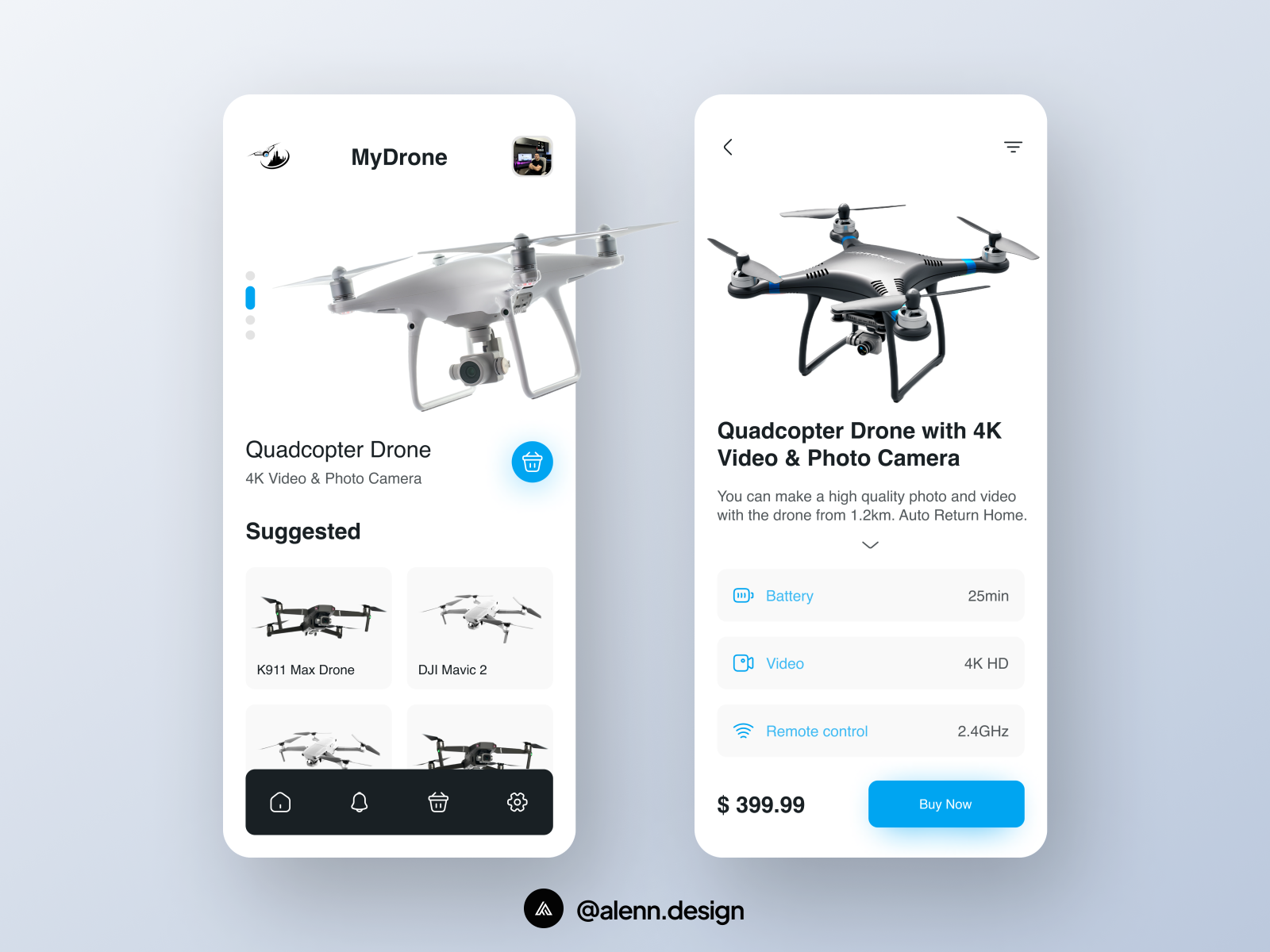 Drone Shop App Concept - UI Design 😍 by Alenn.design on Dribbble