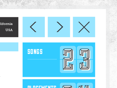Artists' Songs Counter by Jason Jones on Dribbble