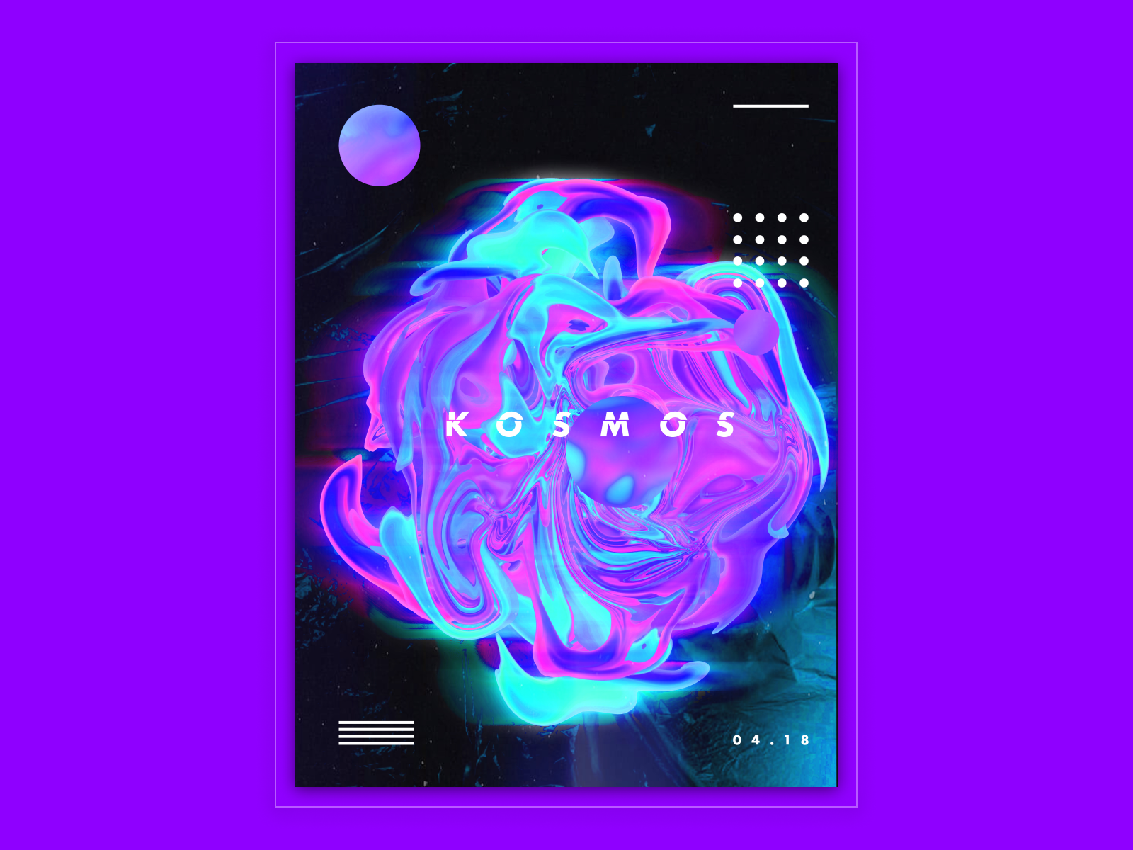 Promo Poster KOSMOS-party by Margarita Gutkovskaya on Dribbble