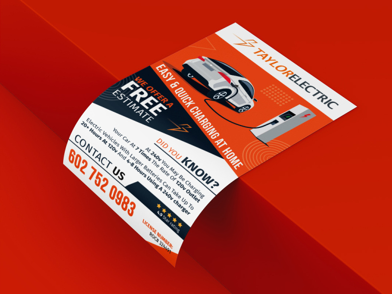 Taylor Electric Flyer Design by Girdhar Dagra on Dribbble