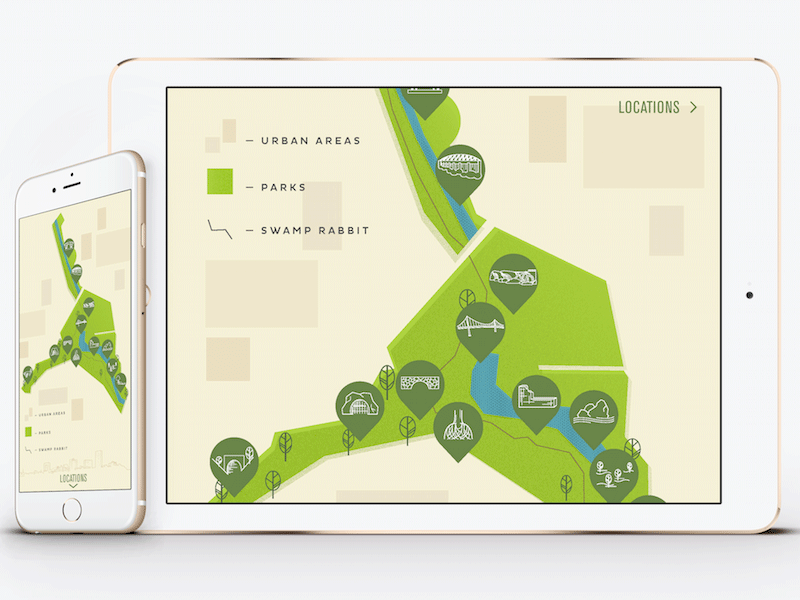 Map Display by Aeryk Payne on Dribbble