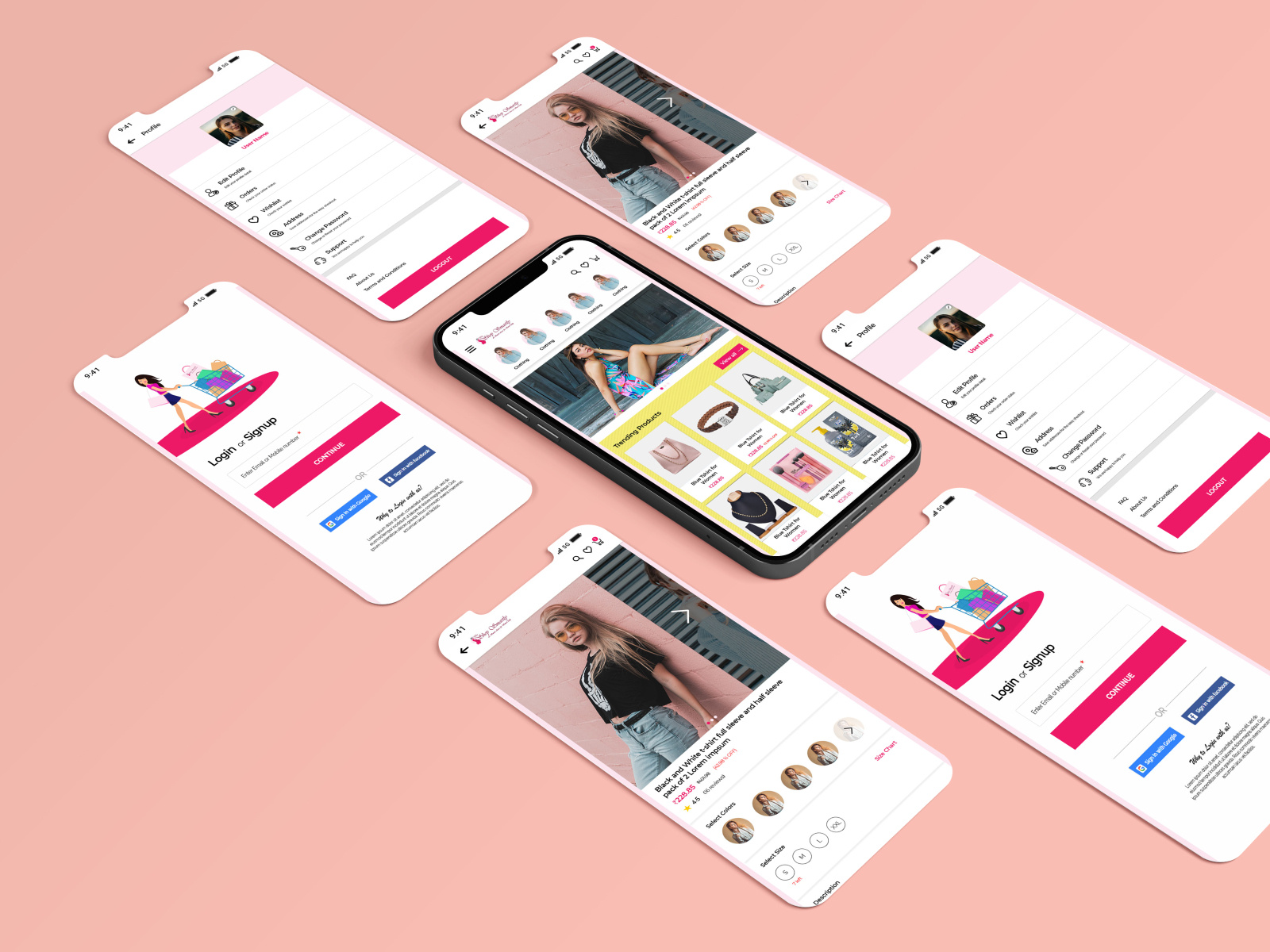 Online Shopping App UI by GIRIRAJ DIGITAL on Dribbble