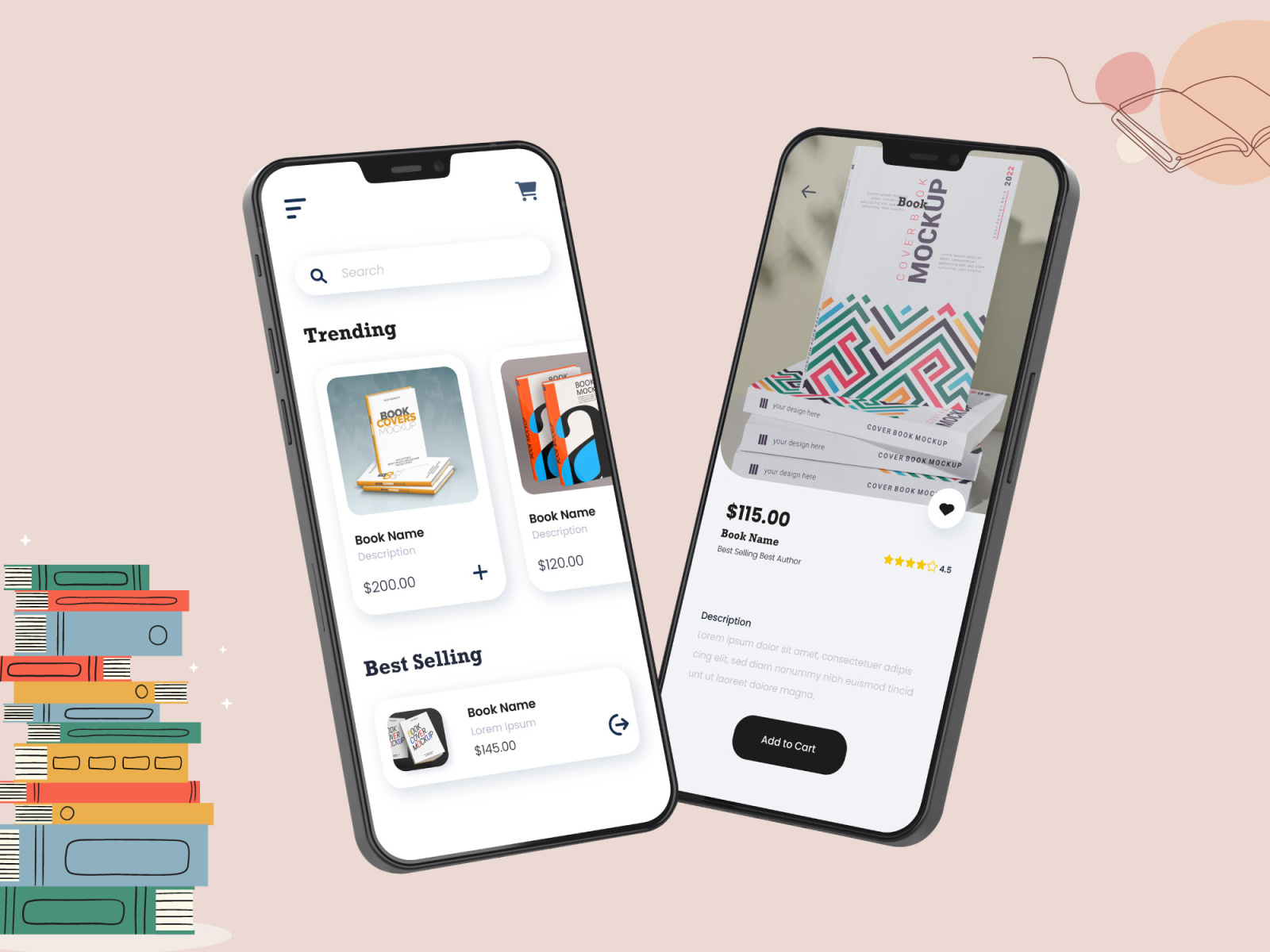 BookApp - Book Store UI Design by GIRIRAJ DIGITAL on Dribbble