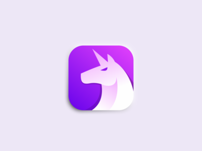 unicorn app icon by elvien daru on Dribbble