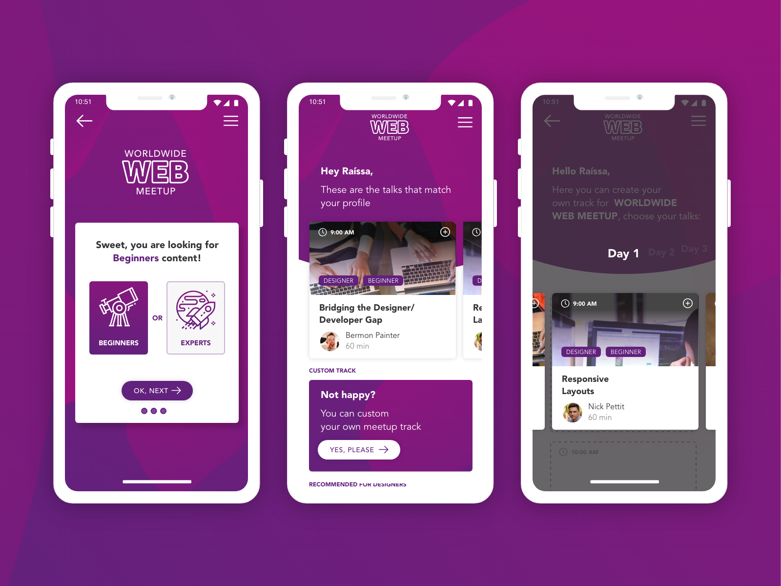 Meetup App by Raissa Esther on Dribbble