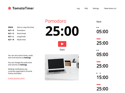 Tomato timer by Anton Stupnev on Dribbble