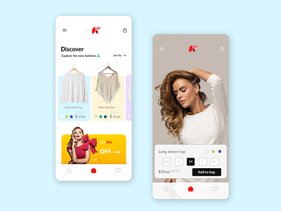 UI design for clothing store by lakshan dewappriya on Dribbble