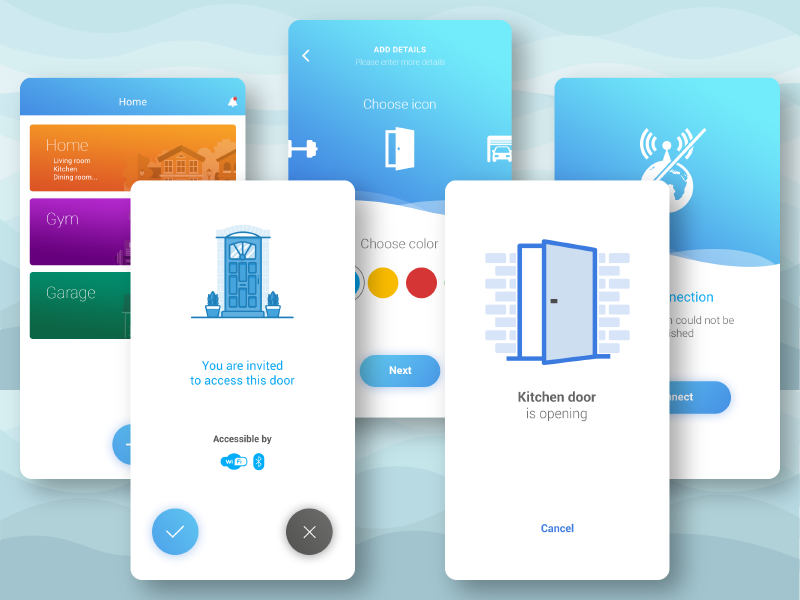 Creative IOT Mobile Ui by minamalak for Graphic Hex on Dribbble