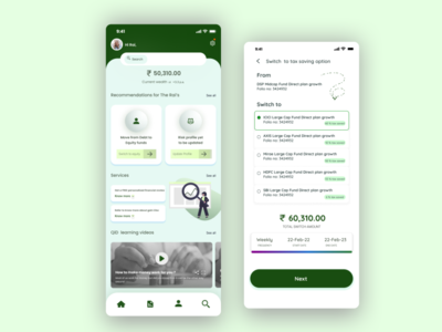 Financial app design by RajashreeG on Dribbble