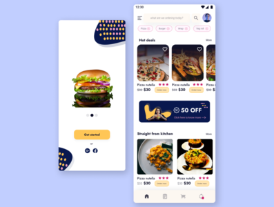 Food ordering app design by RajashreeG on Dribbble