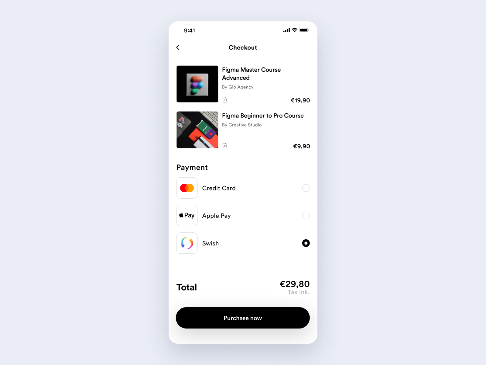 Course App – Checkout Screen | UI Challenge Day #2 by Giovanni Alfaro ... Course App – Checkout Screen | UI Challenge Day #2 by Giovanni Alfaro ...