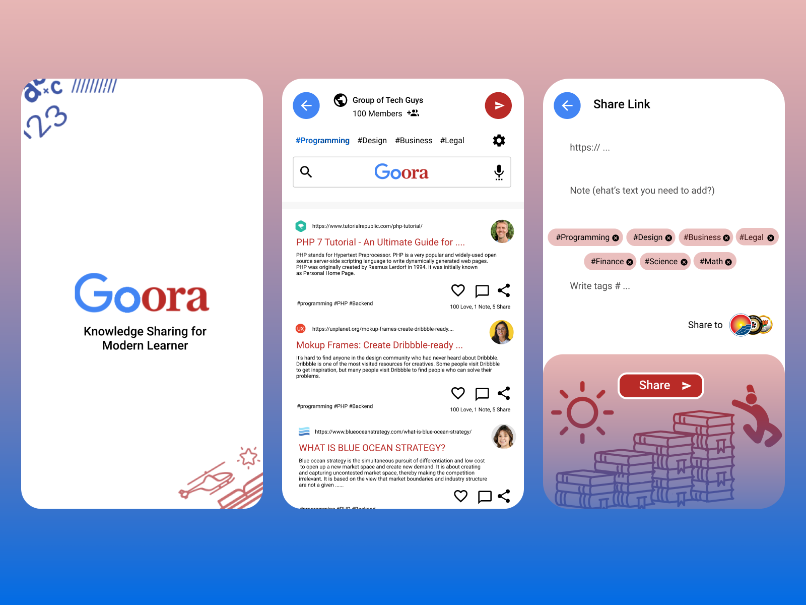 Goora (Google x Quora Mobile App) by Experience Designer on Dribbble